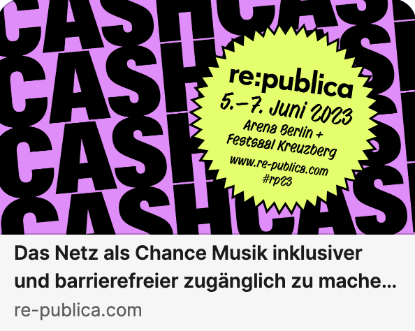 Pinc Music auf der re:publica - Pinc Music